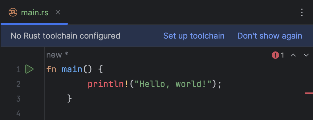 Rust | IntelliJ IDEA 文档