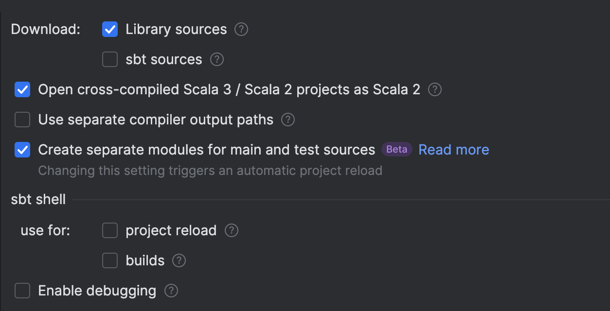 sbt | IntelliJ IDEA Documentation