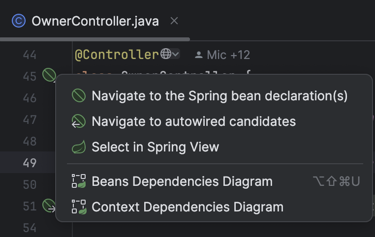 Spring Diagrams Intellij Idea Documentation