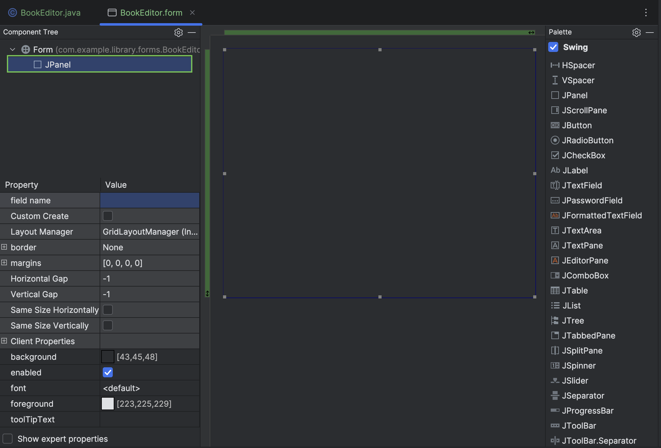 教程：使用 Swing 构建用户界面 | IntelliJ IDEA 文档