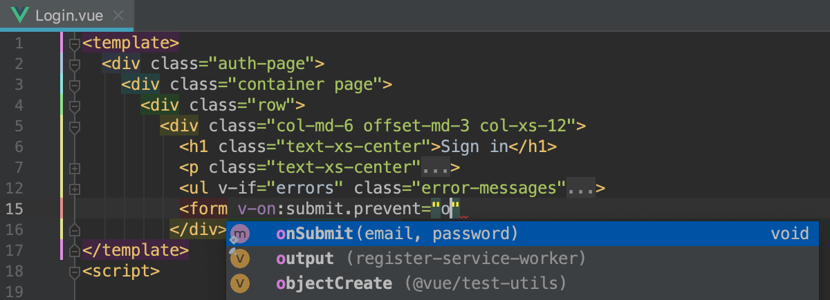 Vue.js | IntelliJ IDEA 文档