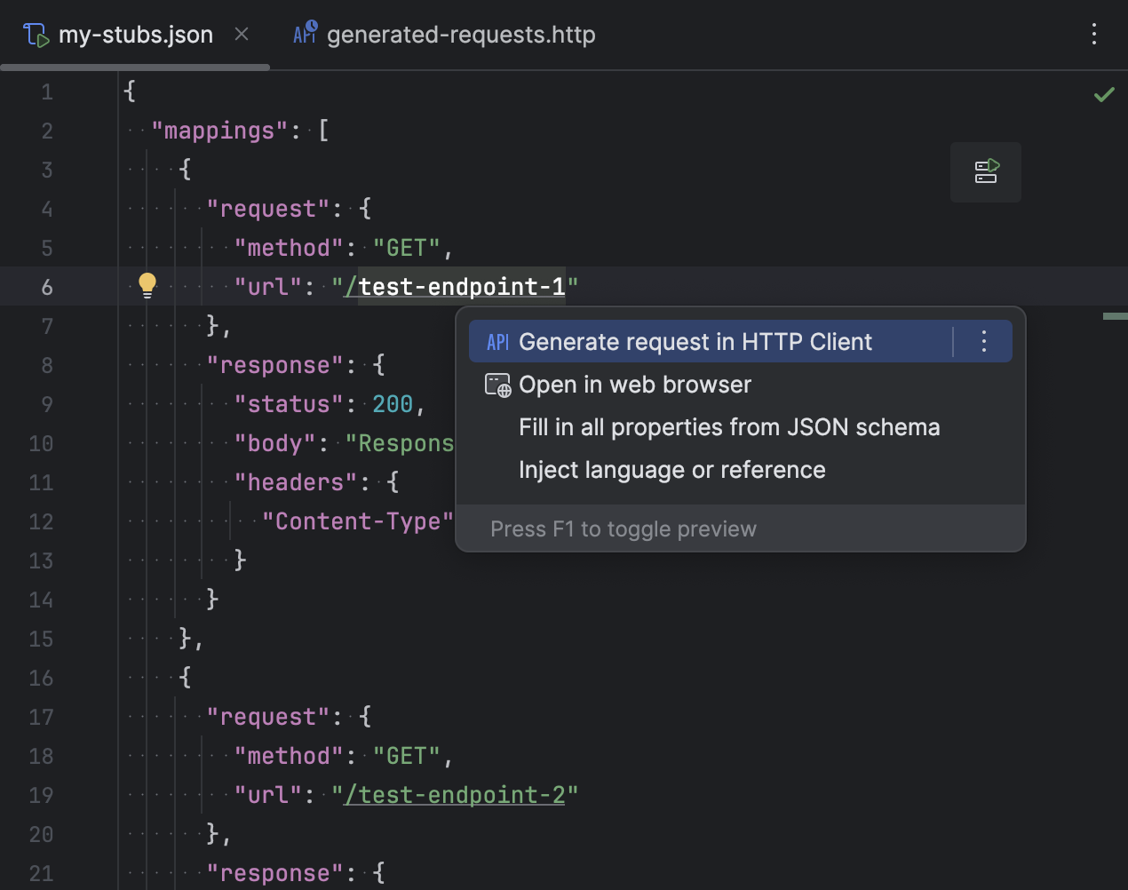 WireMock | IntelliJ IDEA Documentation