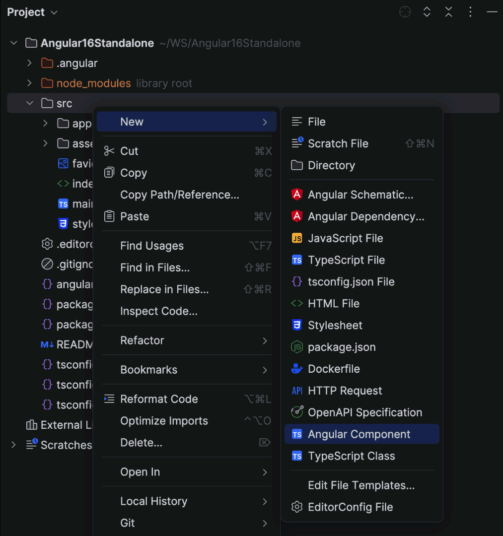 Angular | IntelliJ IDEA 文档