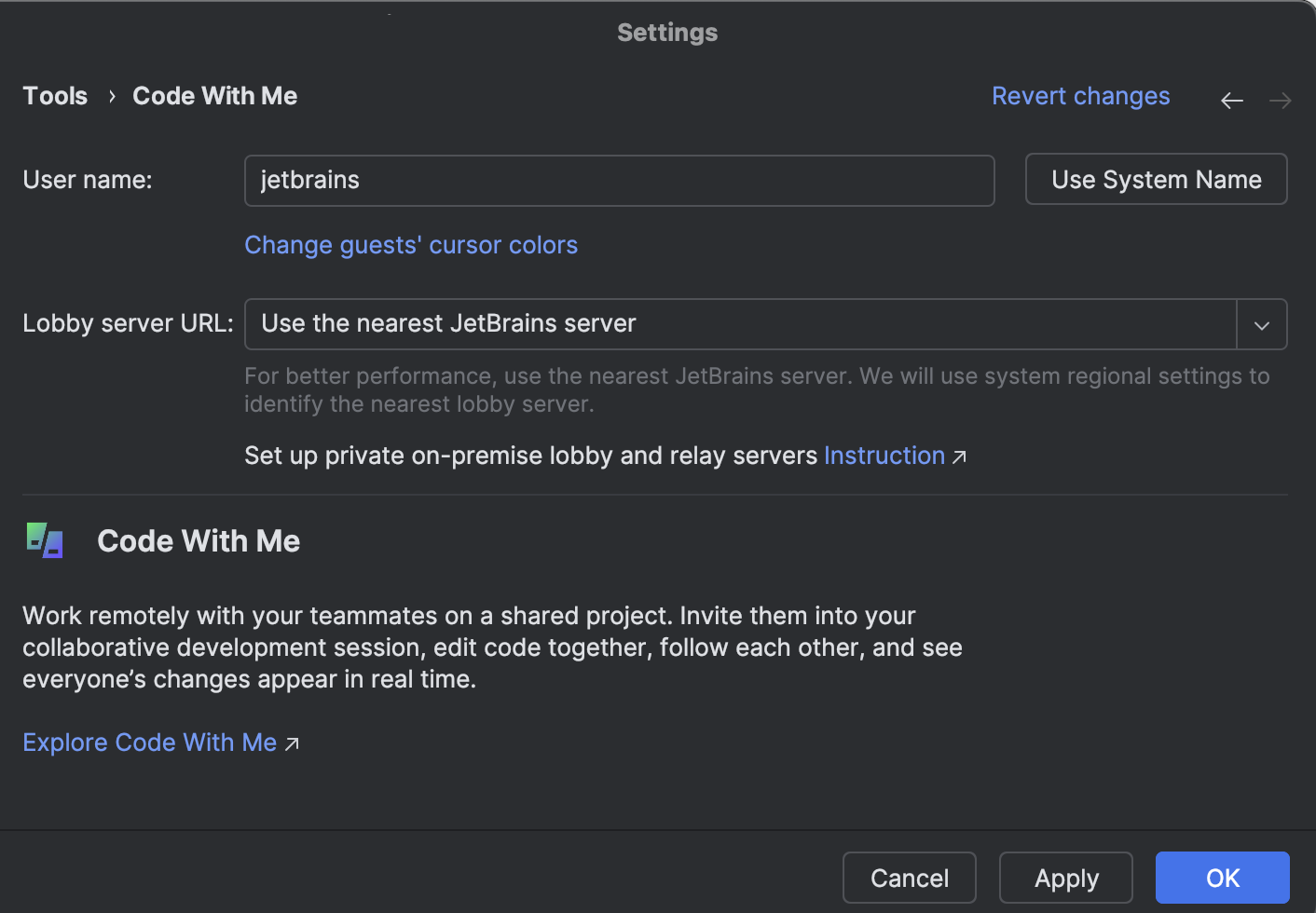 Getting started with Code With Me | WebStorm Documentation