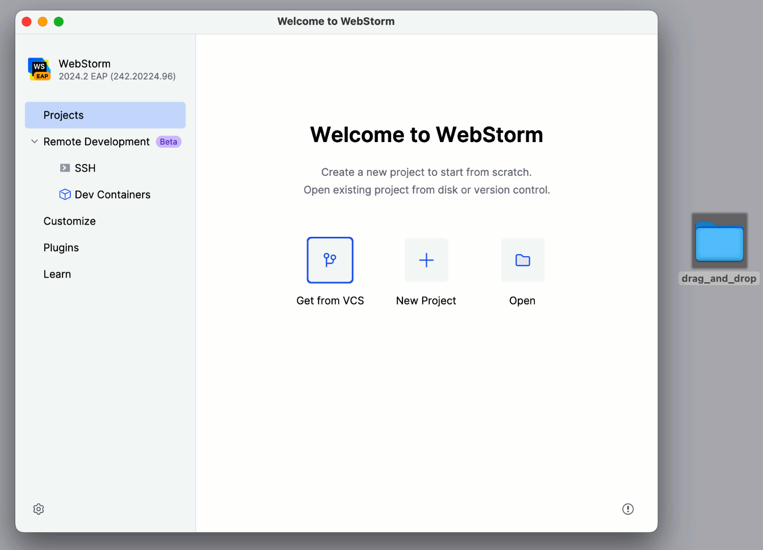 Creating projects | WebStorm Documentation