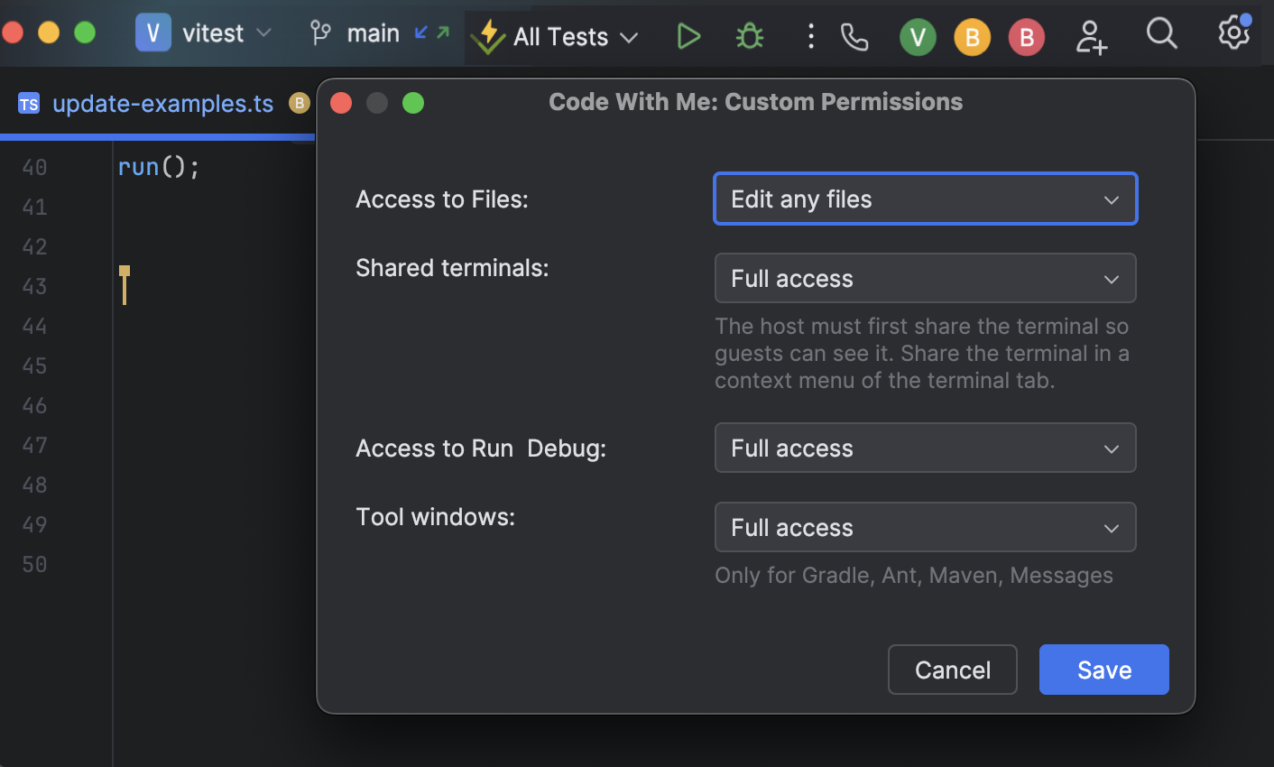 Getting started with Code With Me | WebStorm Documentation