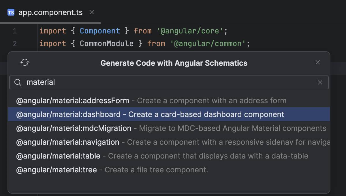 Angular | PyCharm Documentation