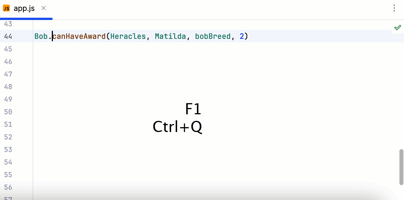 JavaScript documentation look-up | WebStorm Documentation