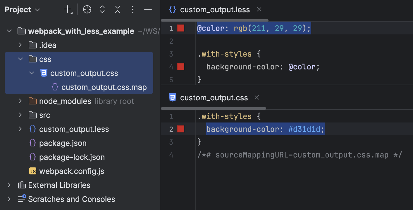 Sass, SCSS, and Less | PhpStorm Documentation
