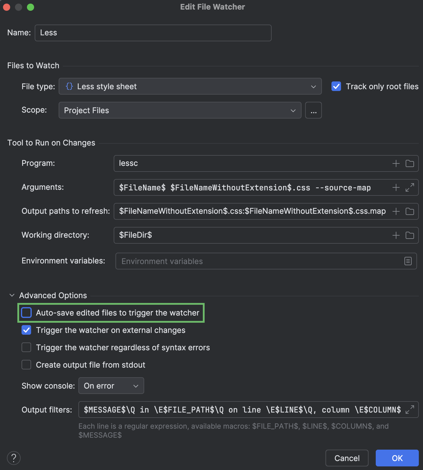 Sass, SCSS, and Less | PhpStorm Documentation