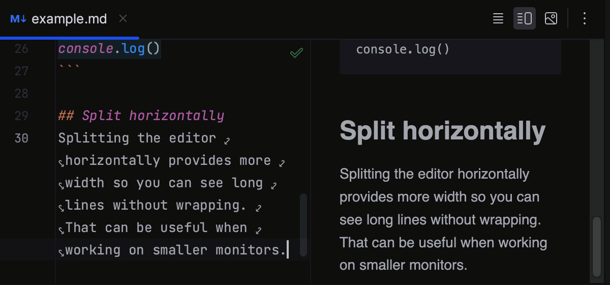 Markdown | WebStorm 文档