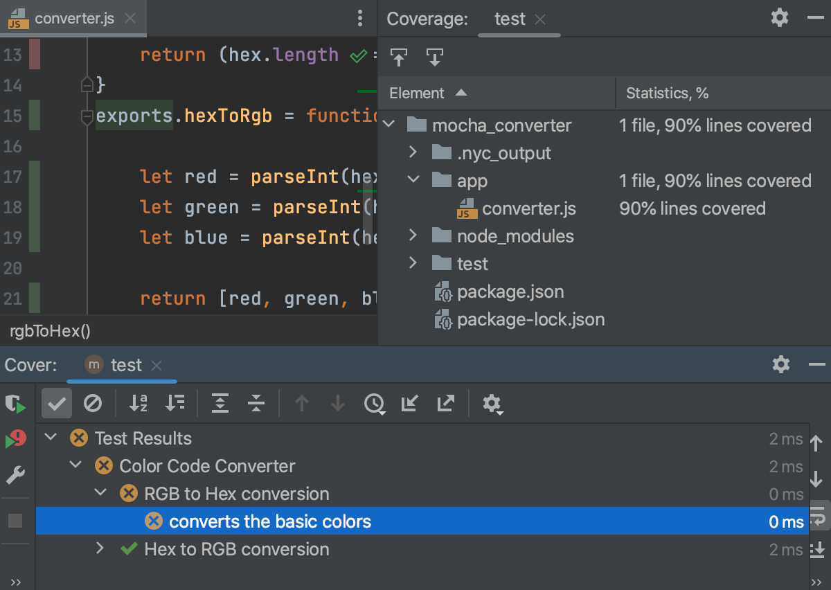 Mocha | IntelliJ IDEA Documentation