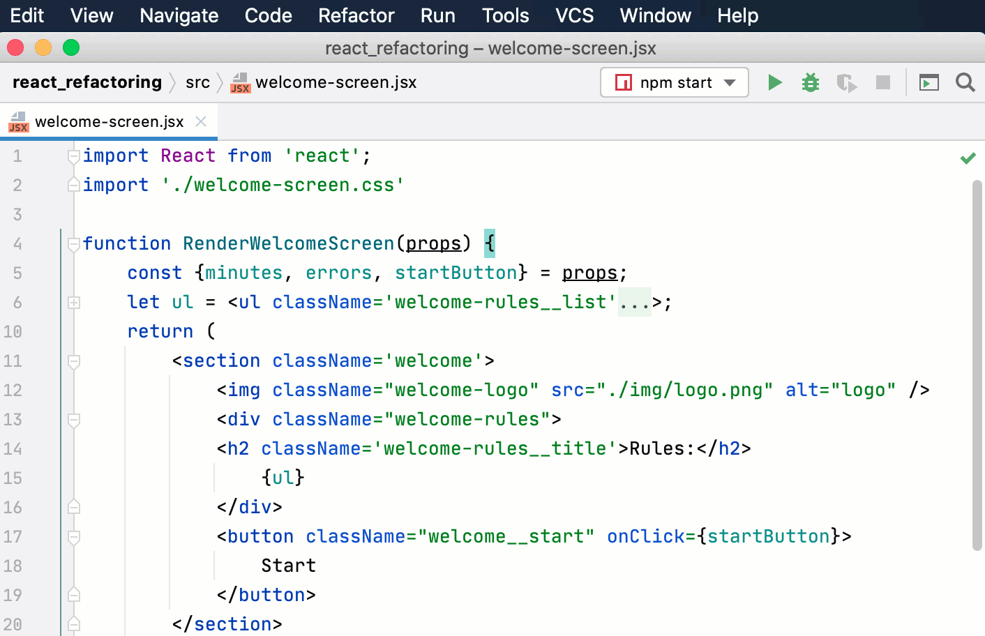 React | IntelliJ IDEA 文档