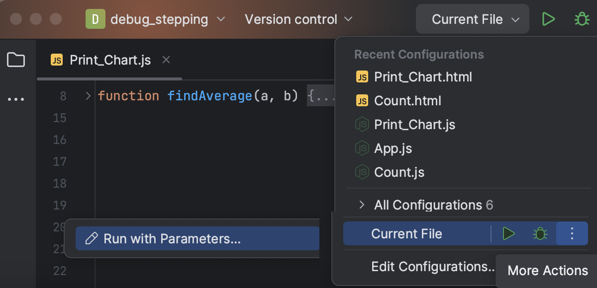 Run applications | WebStorm Documentation