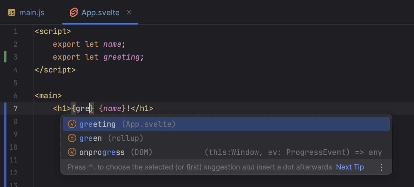 Svelte | WebStorm Documentation