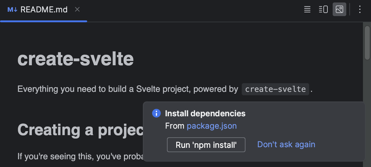 Svelte | WebStorm Documentation