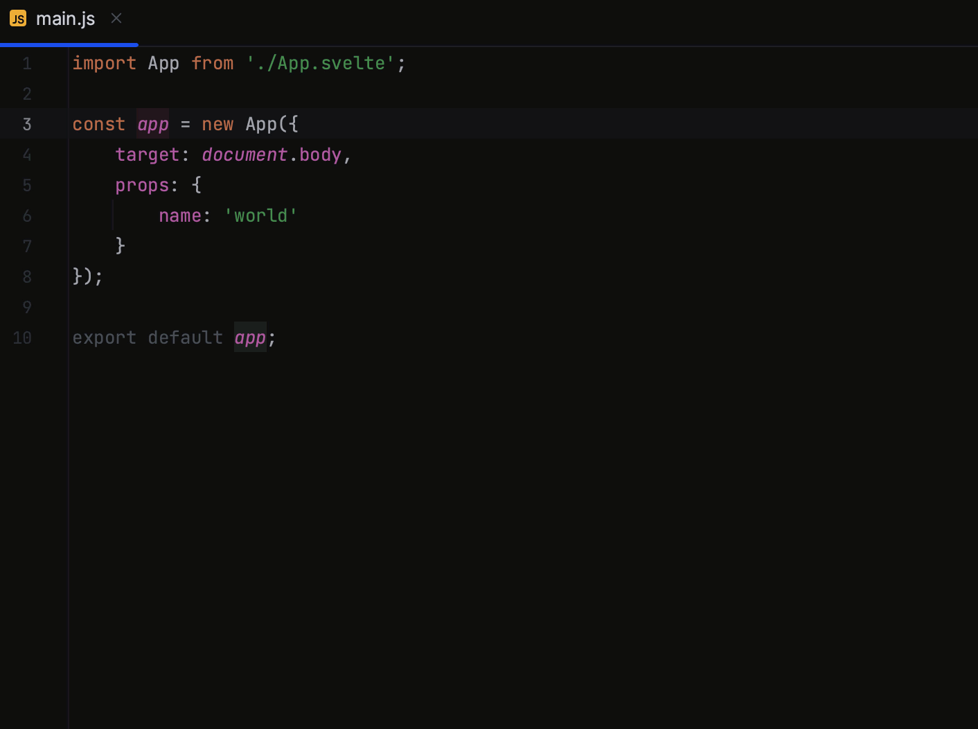 Svelte | WebStorm Documentation