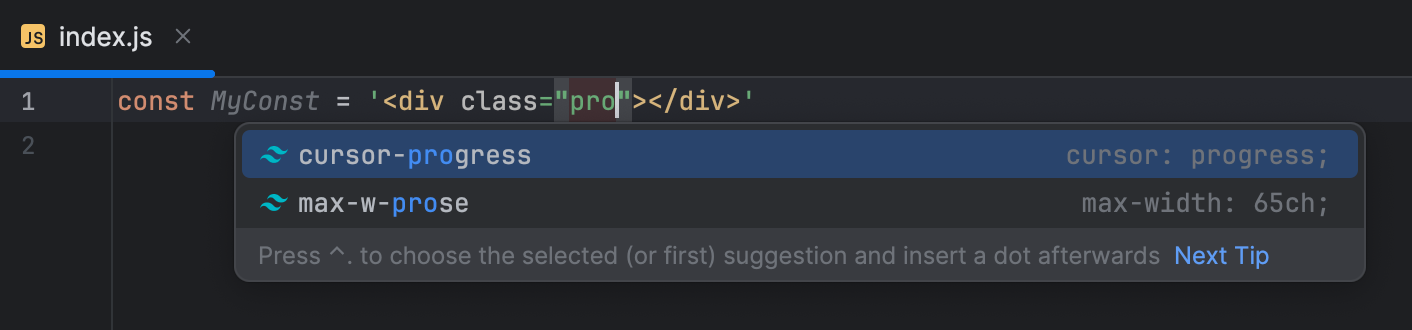 Tailwind CSS | WebStorm 文档
