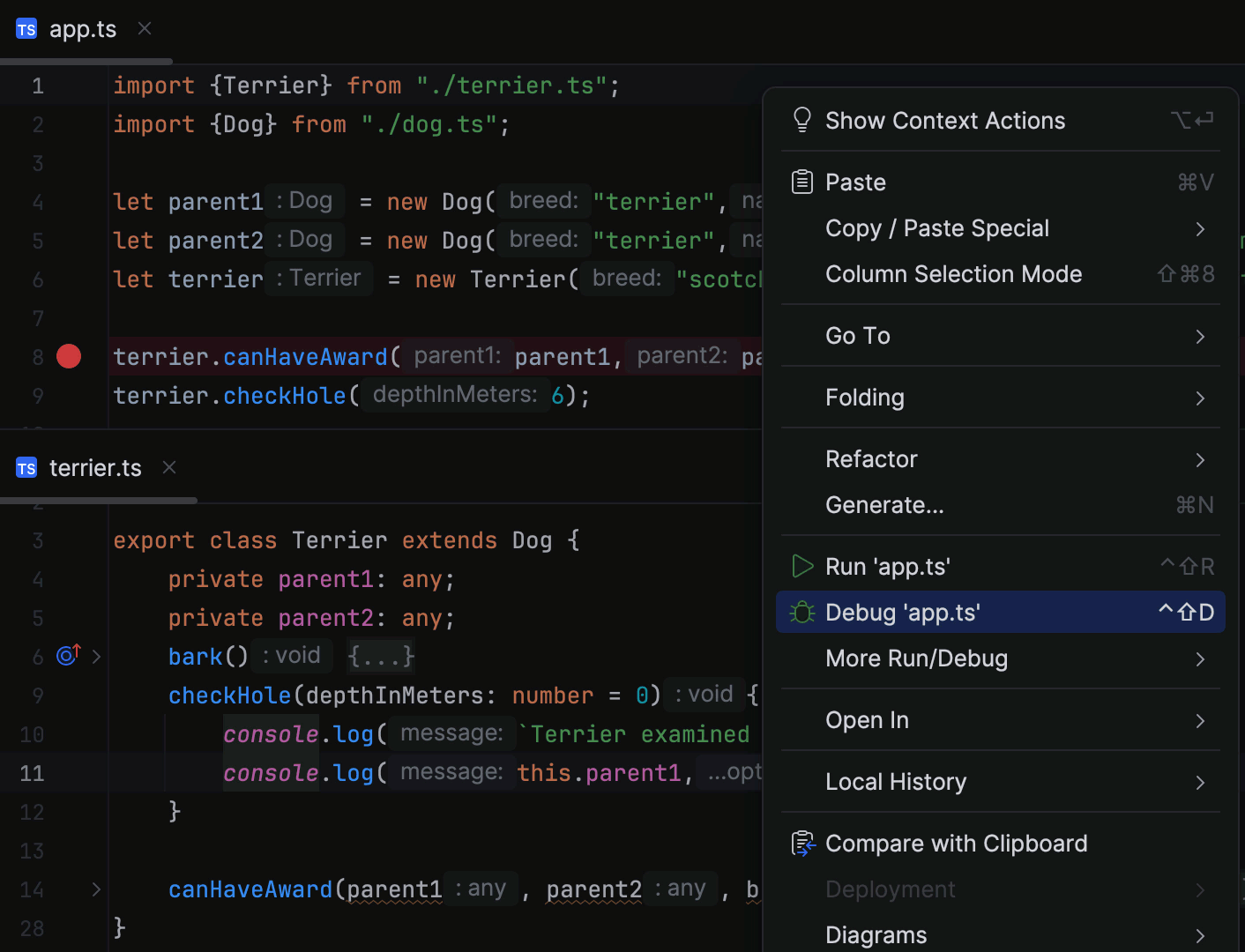 运行和调试 Typescript Intellij Idea 文档eoi 4167