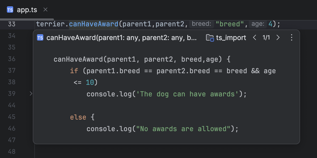 TypeScript | WebStorm Documentation