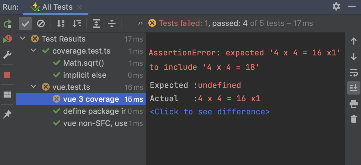 Vitest | WebStorm Documentation
