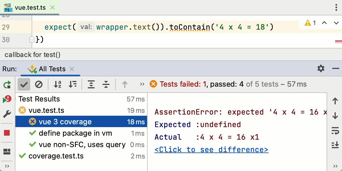 Vitest | WebStorm Documentation