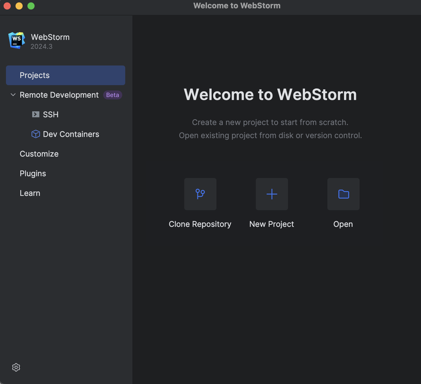 开始使用 WebStorm | WebStorm 文档