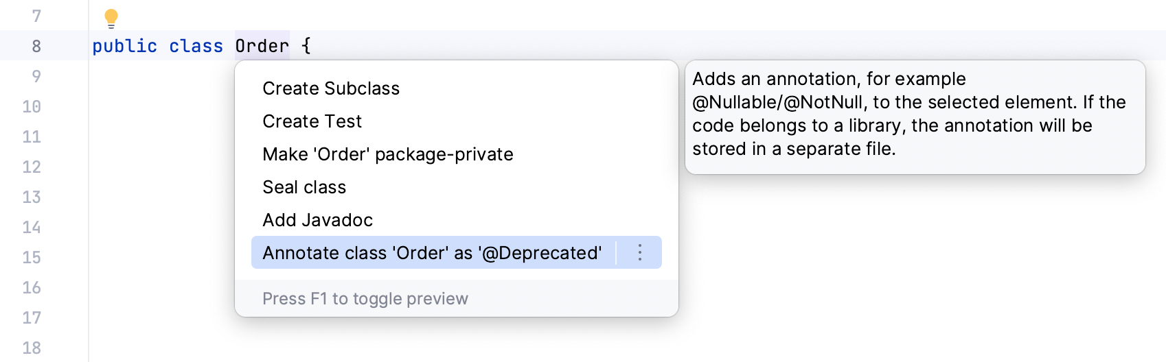 注解 | IntelliJ IDEA 文档