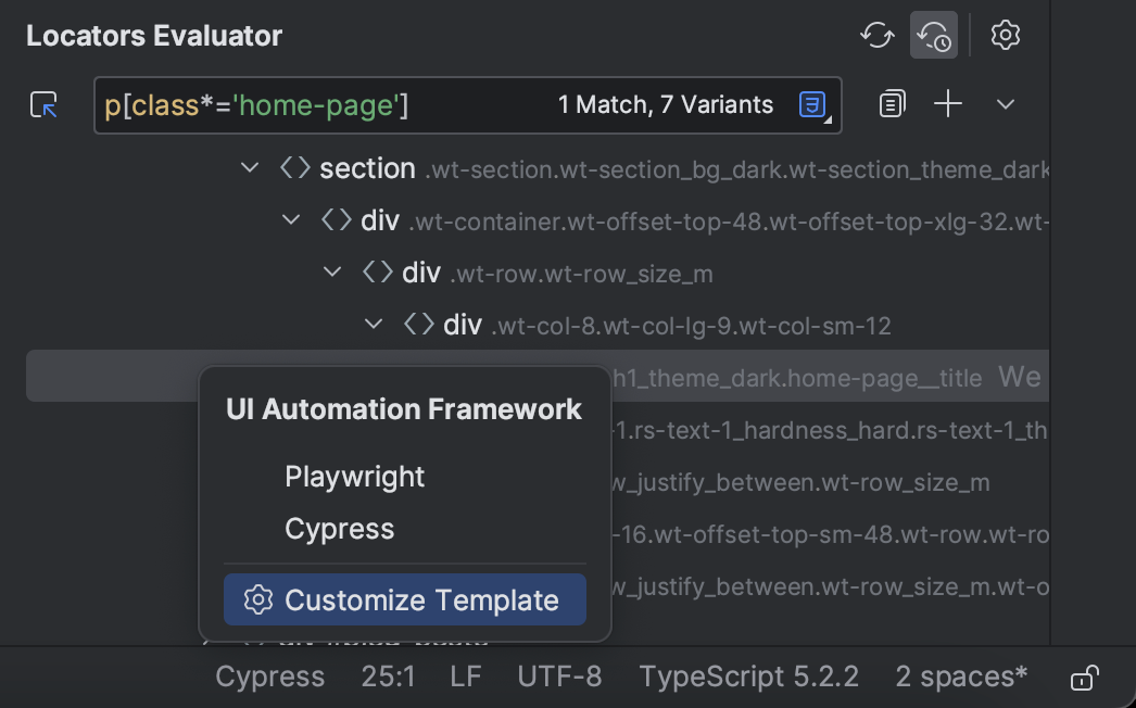 Cypress | PyCharm Documentation