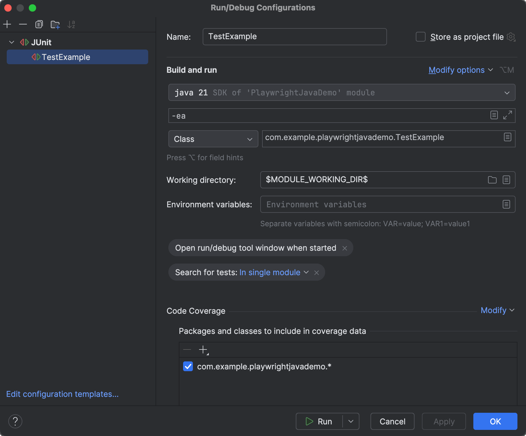 Playwright | IntelliJ IDEA Documentation