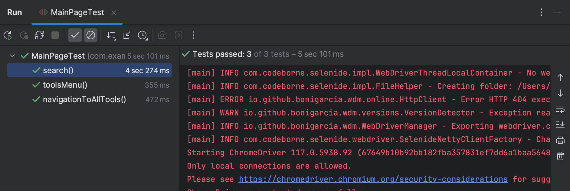 Selenium | IntelliJ IDEA 文档