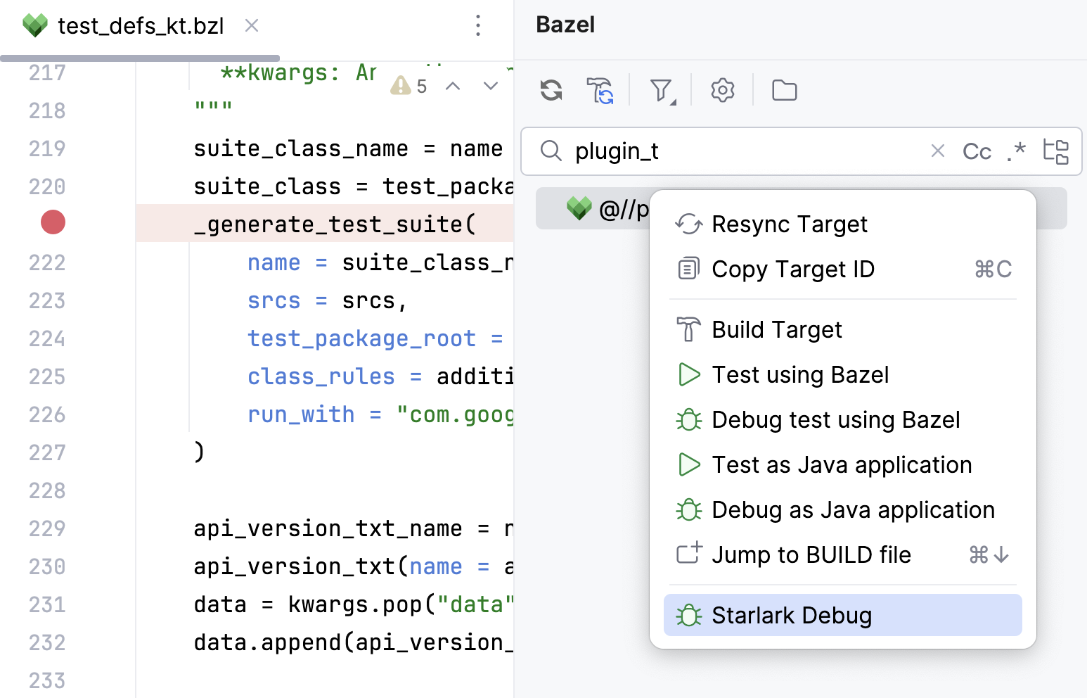 Bazel | IntelliJ IDEA Documentation