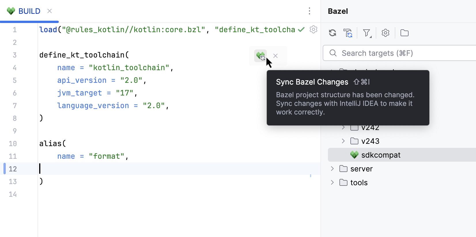 Bazel | IntelliJ IDEA Documentation