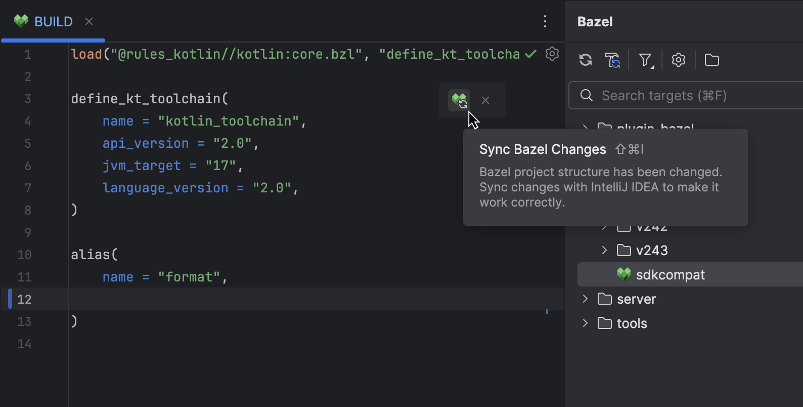 Bazel | IntelliJ IDEA Documentation