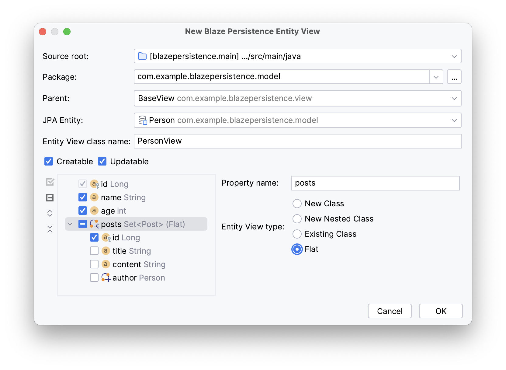 DTO Generator | IntelliJ IDEA Documentation