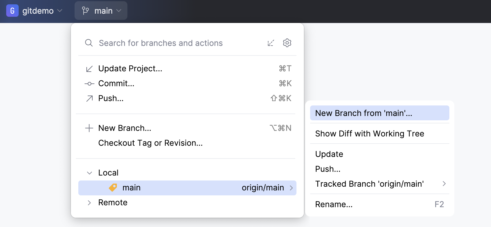 Tutorial: Getting started with Git in WebStorm | WebStorm Documentation