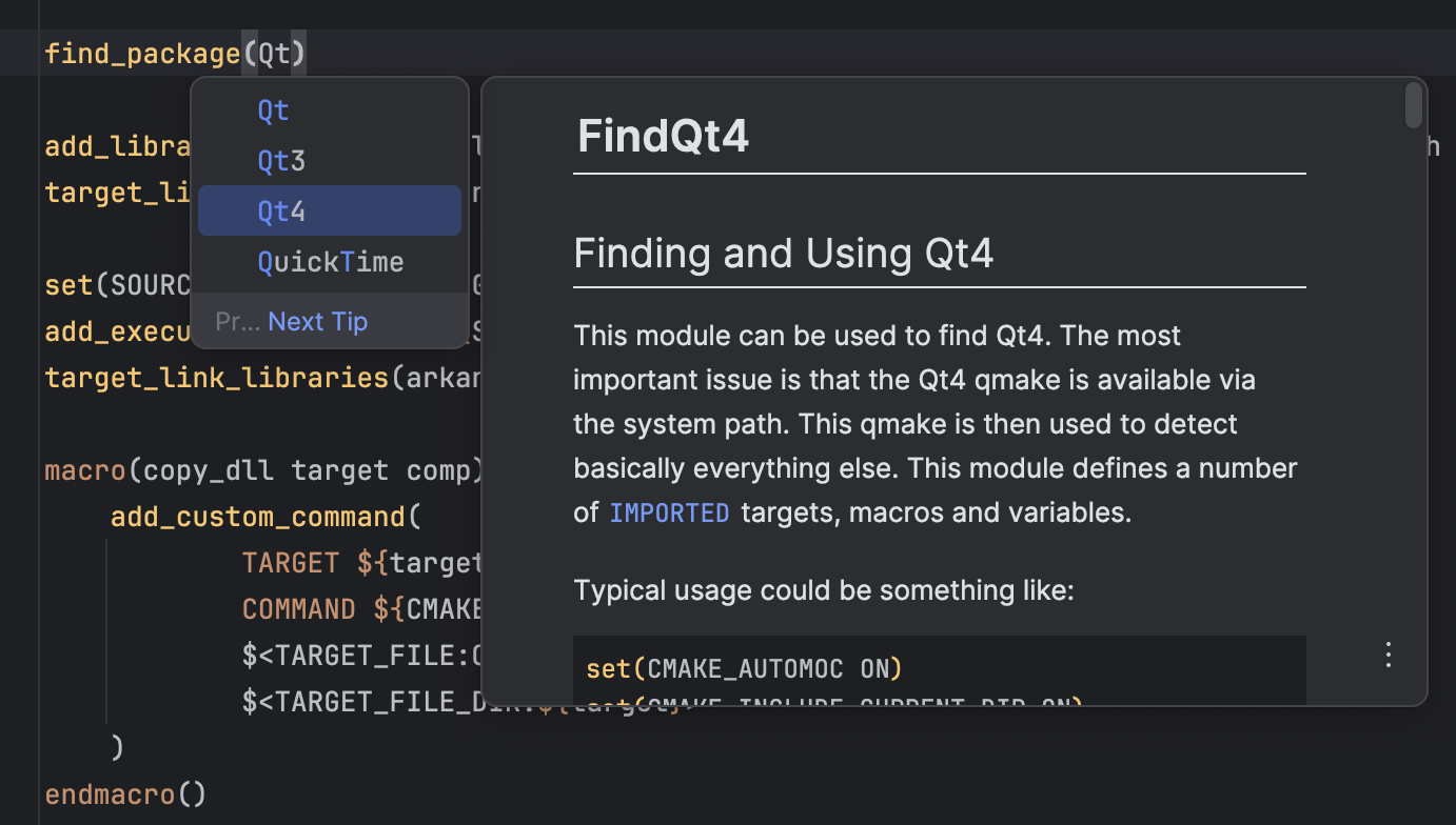 CMakeLists.txt | CLion 文档