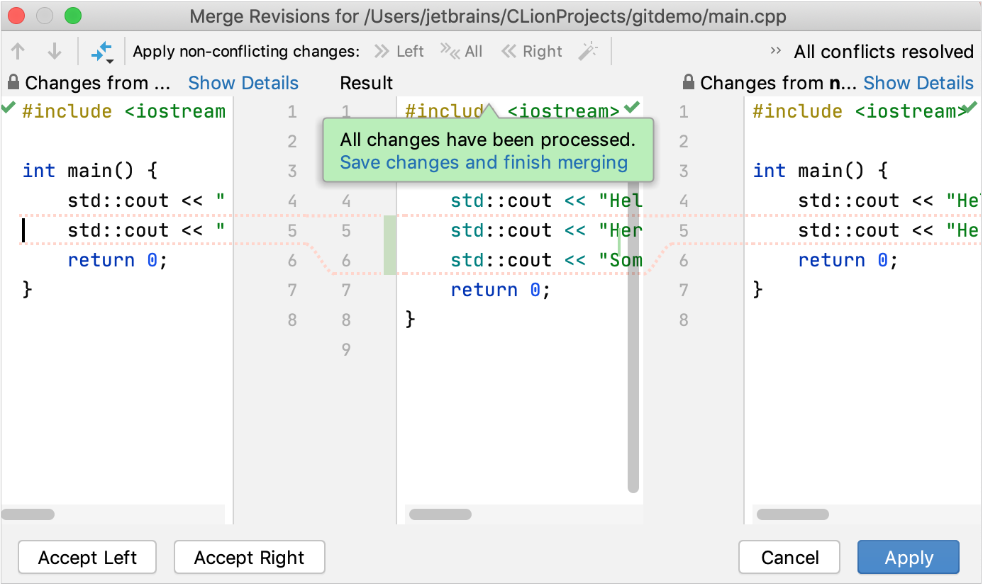 Tutorial Getting Started With Git In Clion Clion Documentation