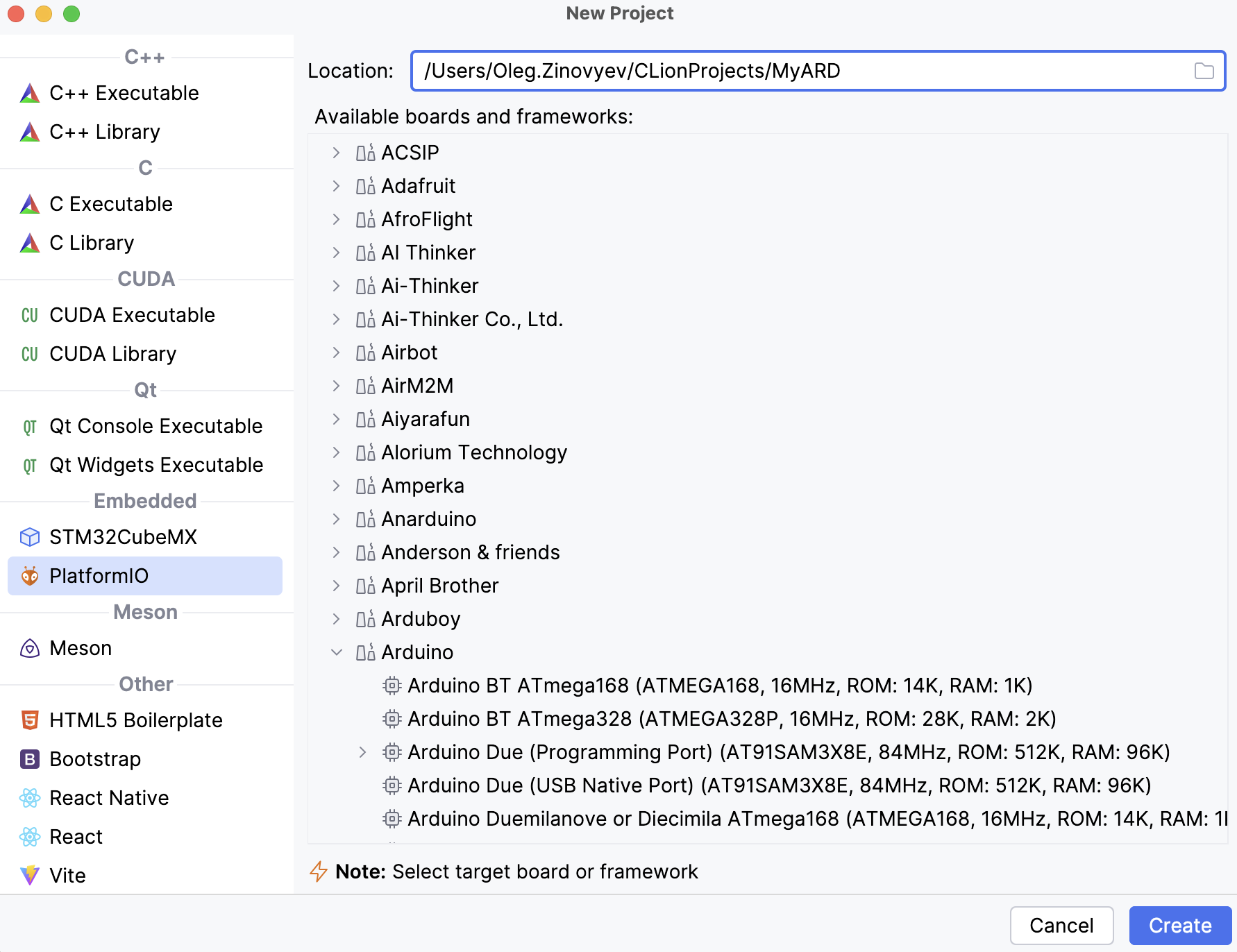PlatformIO | CLion 文档