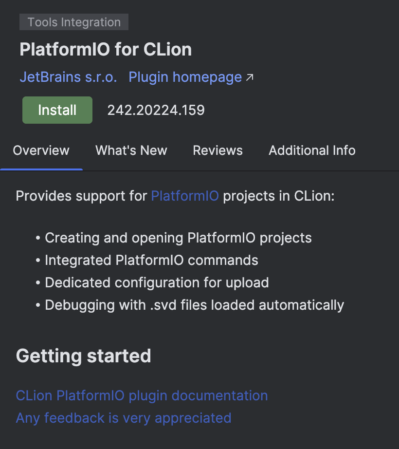 PlatformIO | CLion 文档