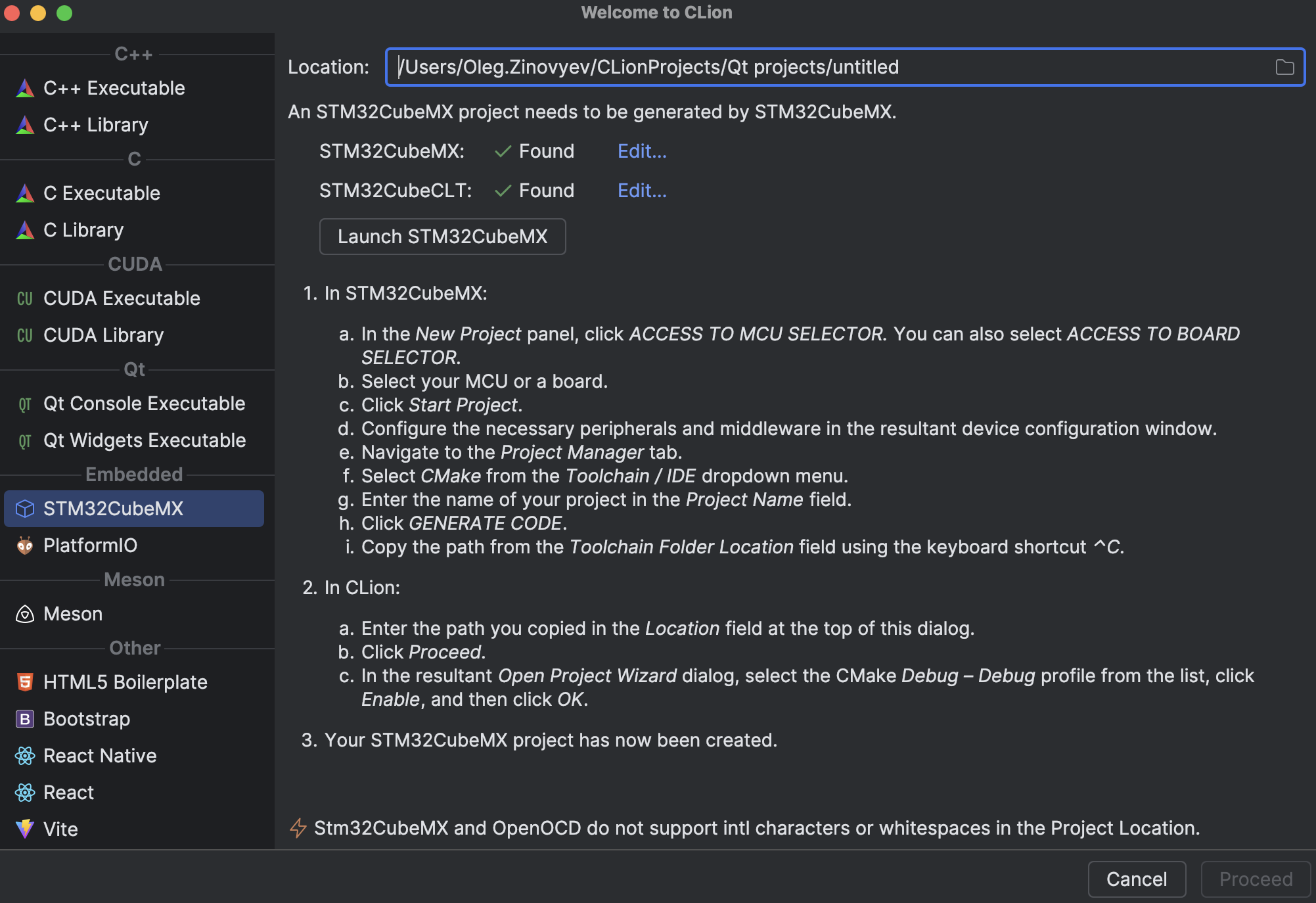 STM32CubeMX projects | CLion Documentation
