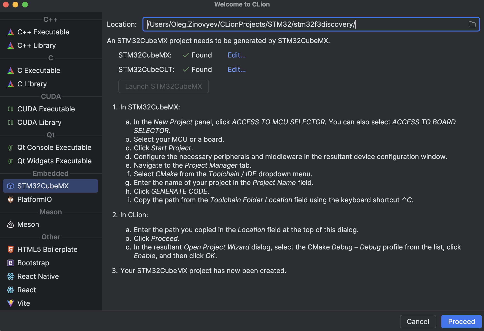 STM32CubeMX projects | CLion Documentation