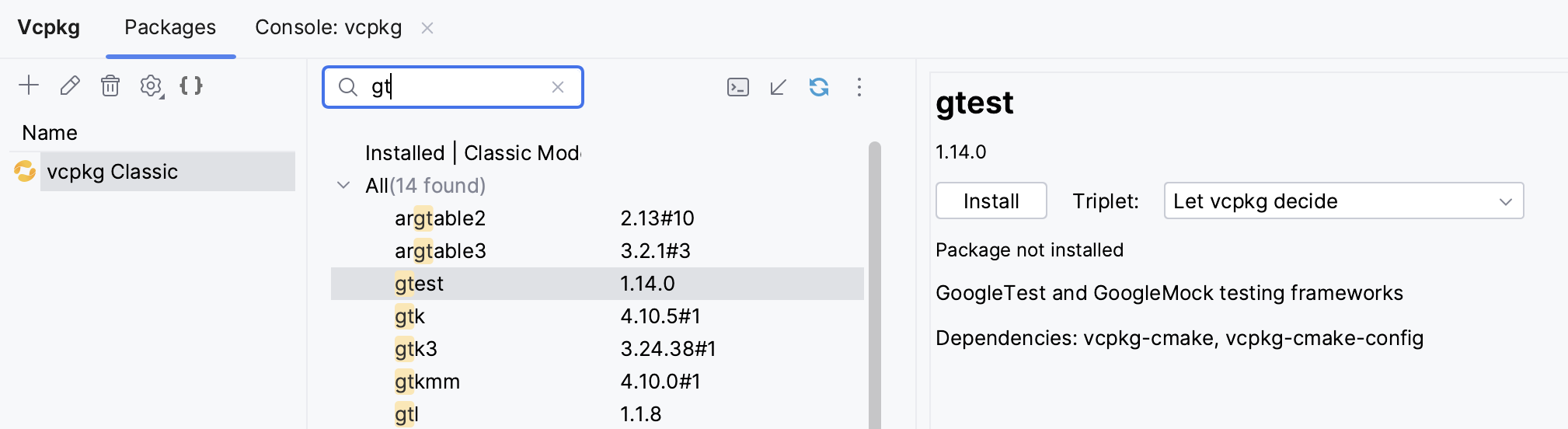 Vcpkg 集成 | CLion 文档