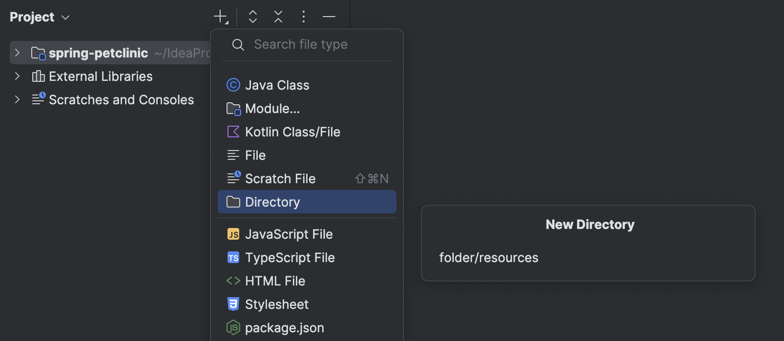 Add items to your project | IntelliJ IDEA Documentation