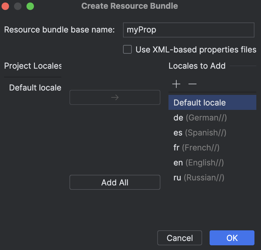 Resource bundles | IntelliJ IDEA Documentation