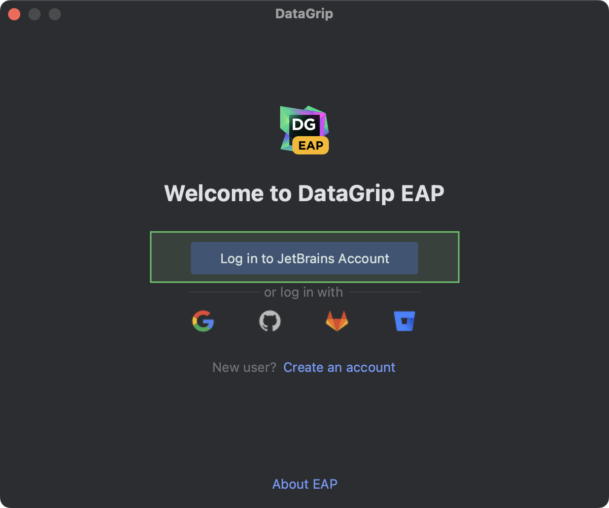 注册 DataGrip | DataGrip 文档