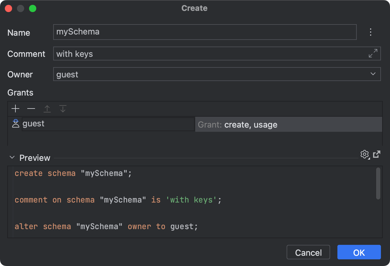 Schemas | IntelliJ IDEA Documentation
