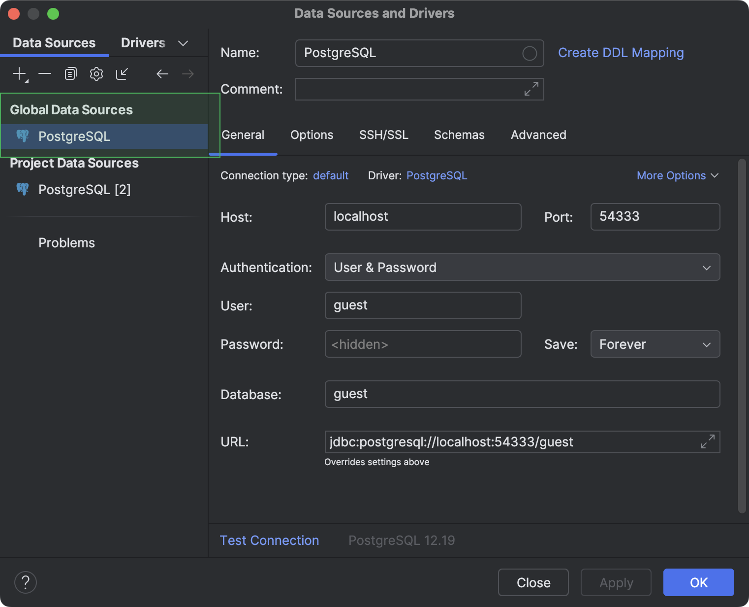Data sources | DataSpell Documentation