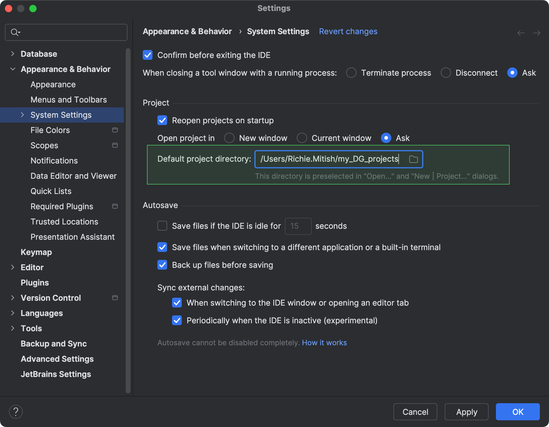 Create, open, move, and close projects | DataGrip Documentation