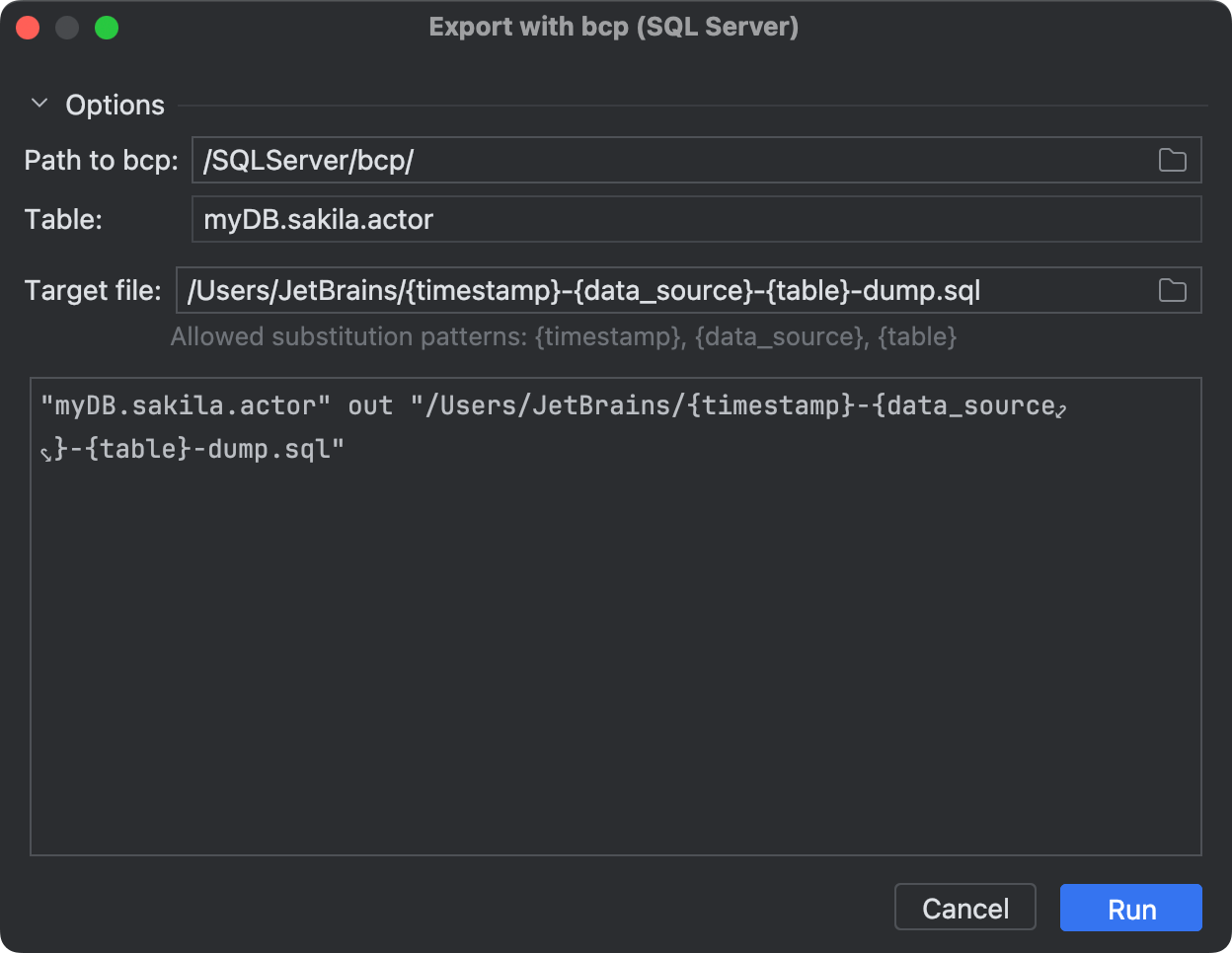 Export | PyCharm Documentation